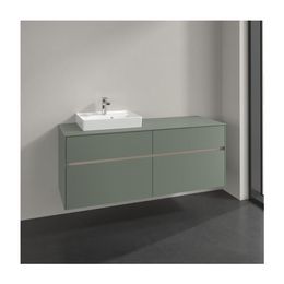 Villeroy & Boch Villeroy und Boch Collaro Waschtischunterschrank C07400AF 140x54,8x50cm, Waschtisch links, soft green