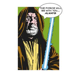 Komar Bild "Star Wars Classic Comic Quote Obi Wan", B/H/T: 50cm x 70cm, Star Wars, 1 Stk., bunt, Wohnzimmer, Bilder, Wandbild zur Dekoration im