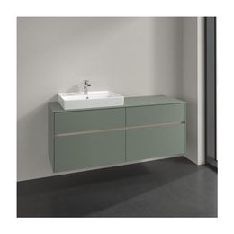 Villeroy & Boch Villeroy und Boch Collaro Waschtischunterschrank C08500AF 140x54,8x50cm, Waschtisch links, soft green