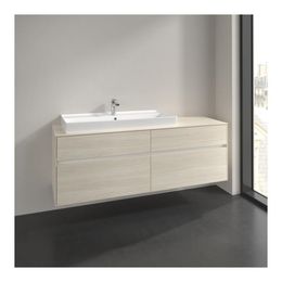 Villeroy & Boch Villeroy und Boch Collaro Waschtischunterschrank C02900AA 160x54,8x50cm, Waschtisch links, white oak