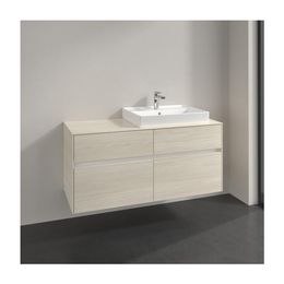 Villeroy & Boch Villeroy und Boch Collaro Waschtischunterschrank C08600AA 140x54,8x50cm, Waschtisch rechts, white oak