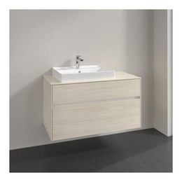 Villeroy & Boch Villeroy und Boch Collaro Waschtischunterschrank C017B0AA 100x54,8x50cm, Waschtisch links, LED-Beleuchtung 7,3 W, white oak