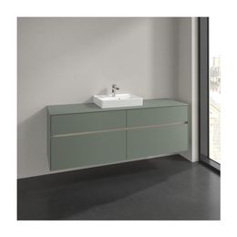 Villeroy & Boch Villeroy und Boch Collaro Waschtischunterschrank C07700AF 160x54,8x50cm, Waschtisch mittig, soft green