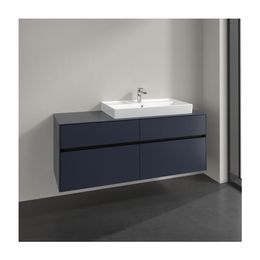 Villeroy & Boch Villeroy und Boch Collaro Waschtischunterschrank C090B0VQ 140x54,8x50cm, Waschtisch rechts, mit LED-Beleuchtung, marine blue
