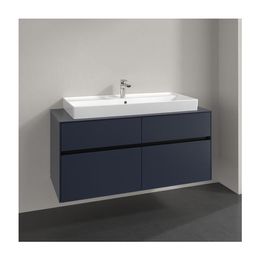Villeroy & Boch Villeroy und Boch Collaro Waschtischunterschrank C09200VQ 140x54,8x50cm, Waschtisch mittig, marine blue