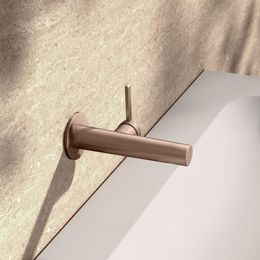 KEUCO Edition 400 Einhebel-Waschtischmischer 51516290101 Unterputz, Ausladung 16,5 cm, Rotgold geb&uuml;rstet