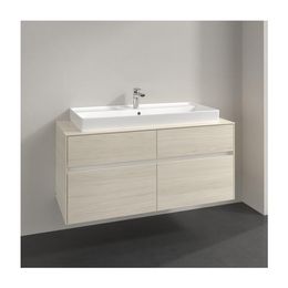 Villeroy & Boch Villeroy und Boch Collaro Waschtischunterschrank C09200AA 140x54,8x50cm, Waschtisch mittig, white oak