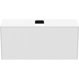 Ideal Standard Conca Waschtisch-Unterschrank T3937Y1 mit Ausschnitt, 1 Auszug, 120x37x55 cm, mittig, Wei&szlig; matt lackiert