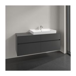Villeroy & Boch Villeroy und Boch Collaro Waschtischunterschrank C09000VR 140x54,8x50cm, Waschtisch rechts, graphite