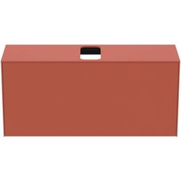 Ideal Standard Conca Waschtisch-Unterschrank T3937Y3 mit Ausschnitt, 1 Auszug, 120x37x55 cm, mittig, Sunset matt lackiert