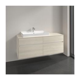 Villeroy & Boch Villeroy und Boch Collaro Waschtischunterschrank C089B0AA 140x54,8x50cm, Waschtisch links, LED-Beleuchtung 10,4W, white oak