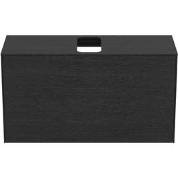 Ideal Standard Conca Waschtisch-Unterschrank T3936Y4 mit Ausschnitt, 1 Auszug, 100x37x55 cm, mittig, Eiche geflammt Furnier