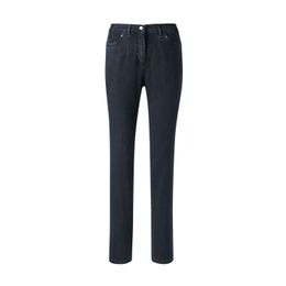 GOLDNER Damen Regular-fit-Jeans "Schlichte Jeanshose ANNA", blau, Gr. 38, Obermaterial: 78% Baumwolle CO. 20% Polyester PES. 2% Elasthan EL., Jeans,