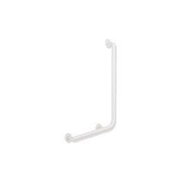 HEWI System 900 Winkelgriff 900.22.10660DX pulverbeschichtet, wei&szlig; tiefmatt, 750 x 500 mm, Ausf&uuml;hrung links