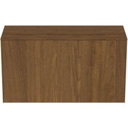 Ideal Standard Conca Waschtisch-Unterschrank T4319Y5 ohne Ausschnitt, 1 Auszug, 100 x 37 x 55 cm, Walnuss dunkel Furnier