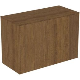 Ideal Standard Conca Waschtisch-Unterschrank T4318Y5 ohne Ausschnitt, 1 Auszug, 80 x 37 x 55 cm, Walnuss dunkel Furnier