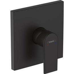 Hansgrohe Vernis Shape Fertigmontageset 71668670 Unterputz-Brausearmatur, 1 Verbraucher, mattschwarz