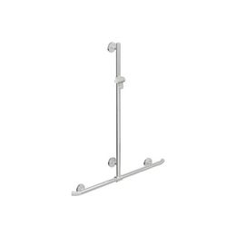 HEWI Warm Touch Duschhandlauf 950.35.42054 anthrazitgrau, 1100 x 812 mm, mit verschiebbarer Brausestange