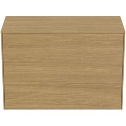 Ideal Standard Conca Waschtisch-Unterschrank T4318Y6 ohne Ausschnitt, 1 Auszug, 80 x 37 x 55 cm, Eiche hell Furnier
