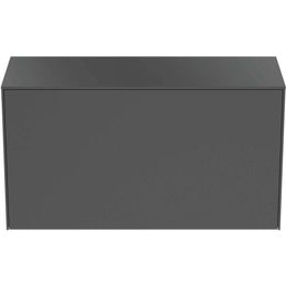 Ideal Standard Conca Waschtisch-Unterschrank T4319Y2 ohne Ausschnitt, 1 Auszug, 100 x 37 x 55 cm, Anthrazit matt lackiert