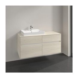 Villeroy & Boch Villeroy und Boch Collaro Waschtischunterschrank C082B0AA 120x54,8x50cm, Waschtisch links, LED-Beleuchtung 8,8 W, white oak