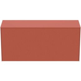 Ideal Standard Conca Waschtisch-Unterschrank T4320Y3 ohne Ausschnitt, 1 Auszug, 120 x 37 x 55 cm, Sunset matt lackiert