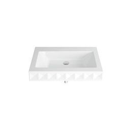 Bette Loft Wand-Waschtisch A230-056SWV1A 82,5x52,5x10cm, 1-reihig, ohne Hahnloch, schwarz gl&auml;nzend