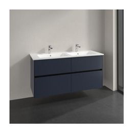 Villeroy & Boch Villeroy und Boch Collaro Waschtischunterschrank C14700VQ 126,1x61x48cm, Waschbecken mittig, marine blue