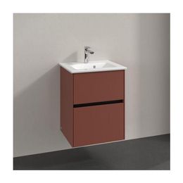 Villeroy & Boch Villeroy und Boch Collaro Waschtischunterschrank C14100AH 47,2x61x40,4cm, Waschbecken mittig, wine red