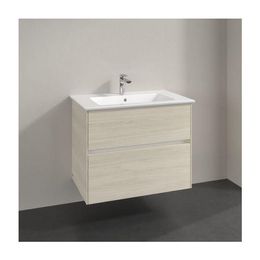 Villeroy & Boch Villeroy und Boch Collaro Waschtischunterschrank C14400AA 76,1x61x48cm, Waschbecken mittig, white oak