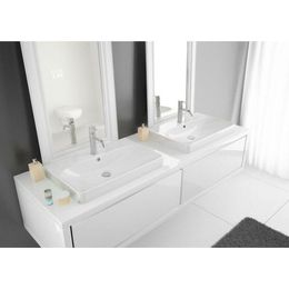 Hoesch Carta Waschbecken 4431.010 55 x 45 cm, ohne Hahnloch und &Uuml;berlauf, wei&szlig;