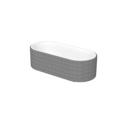 Bette BetteLux Oval Couture Badewanne 3466-440TX 180x80x45cm, snow