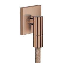 Hansgrohe AXOR Wandanschluss 36738300 eckig G1/2" Polished Red Gold