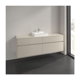 Villeroy & Boch Villeroy und Boch Collaro Waschtischunterschrank C07700VN 160x54,8x50cm, Waschtisch mittig, cashmere grey