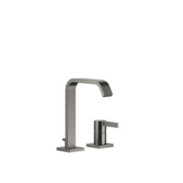 Dornbracht IMO Waschtisch-Zweilocharmatur 29217671-99 mit Ablaufgarnitur, Dark Platinum geb&uuml;rstet