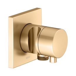 KEUCO IXMO Fertigmontageset 59541251202 messing geb&uuml;rstet, Unterputz-Absperrventil, eckig, Schlauchanschluss/Brausehalter