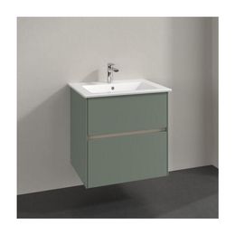 Villeroy & Boch Villeroy und Boch Collaro Waschtischunterschrank C14300AF 61,1x61x48cm, Waschbecken mittig, soft green