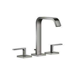 Dornbracht IMO Waschtisch-Dreilocharmatur 20713671-19 mit Ablaufgarnitur, Dark Chrome