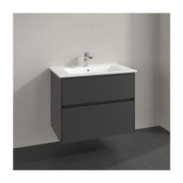 Villeroy & Boch Villeroy und Boch Collaro Waschtischunterschrank C14400VR 76,1x61x48cm, Waschbecken mittig, graphite