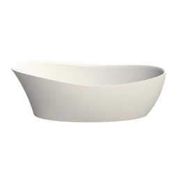 Hoesch Namur freistehende Badewanne 4493.013305 wei&szlig; matt, Solique, 190 x 90 cm, verchromt