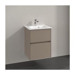 Villeroy & Boch Villeroy und Boch Collaro Waschtischunterschrank C141B0VM 47,2x61x40,4cm, Waschbecken mittig, LED-Beleuchtung 3,1W, taupe