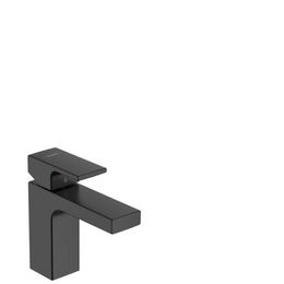 Hansgrohe Vernis Shape Waschtischarmatur 71561670 mit Zugstangen-Ablaufgarnitur, mattschwarz