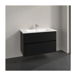 Villeroy & Boch Villeroy und Boch Collaro Waschtischunterschrank C14500VL 96,1x61x48cm, Waschbecken mittig, volcano black
