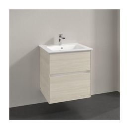 Villeroy & Boch Villeroy und Boch Collaro Waschtischunterschrank C142B0AA 56,1x61x48cm, Waschbecken mittig, LED-Beleuchtung 3,9W, white oak