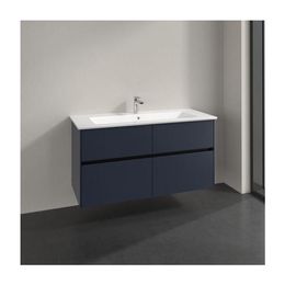 Villeroy & Boch Villeroy und Boch Collaro Waschtischunterschrank C14600VQ 116,1x61x48cm, Waschbecken mittig, marine blue