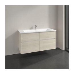 Villeroy & Boch Villeroy und Boch Collaro Waschtischunterschrank C146B0AA 116,1x61x48cm, Waschbecken mittig, LED-Beleuchtung 8,6W, white oak