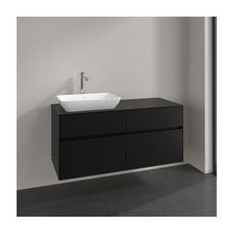 Villeroy & Boch Villeroy und Boch Collaro Waschtischunterschrank C113B0VL 120x54,8x50cm, Waschtisch links, LED-Beleuchtung 8,8 W, volcano black