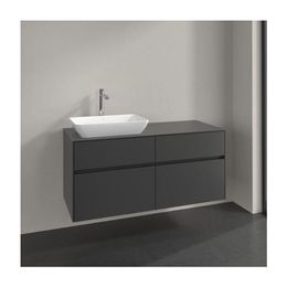 Villeroy & Boch Villeroy und Boch Collaro Waschtischunterschrank C113B0VR 120x54,8x50cm, Waschtisch links, LED-Beleuchtung 8,8 W, graphite