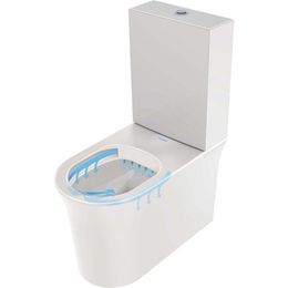 Duravit White Tulip Stand-Tiefsp&uuml;l-WC 2197092000 37x65cm, f&uuml;r aufgesetzten Sp&uuml;lkasten, f&uuml;r Kombination, wei&szlig; Hygiene Glaze