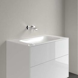 Villeroy & Boch Villeroy und Boch Finion Schrankwaschtisch 416483R1 80x50cm, ohne Hahnloch, ohne &Uuml;berlauf, wei&szlig; alpin C-plus